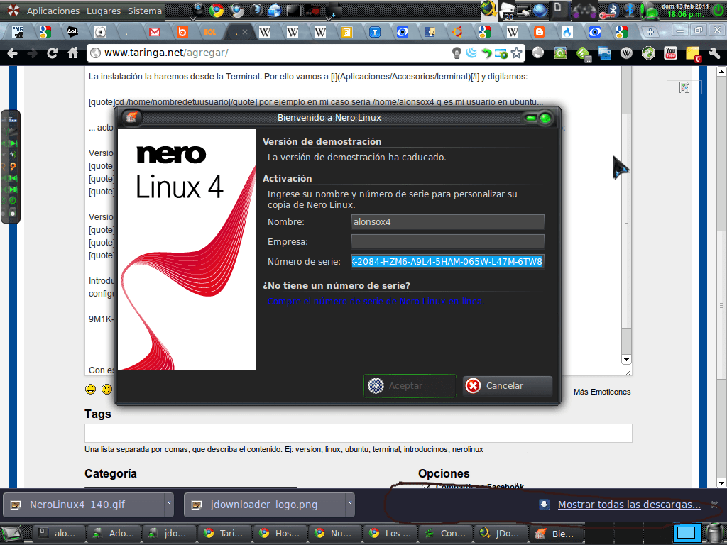 Nero 4 Linux | Espacio de José Sánchez