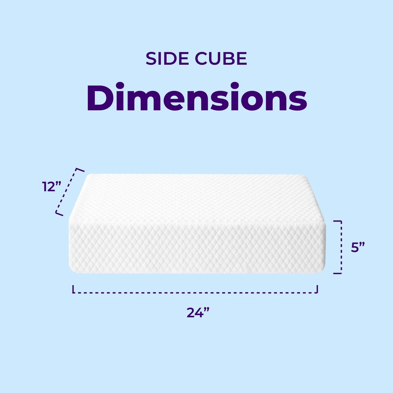 Square Side Sleeper Pillow Pain Free Sleep Pillow Cube