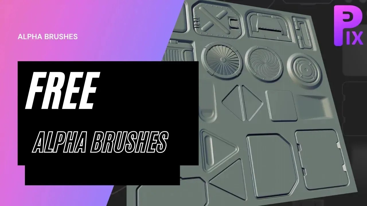 Top 6 Free Alpha Brushes Packs For Blender, C4D, ZBrush [2025] - Pix Cores