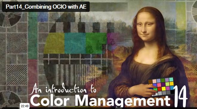 Color Management Part 14: Combining OCIO and After Effects – pIXELsHAM