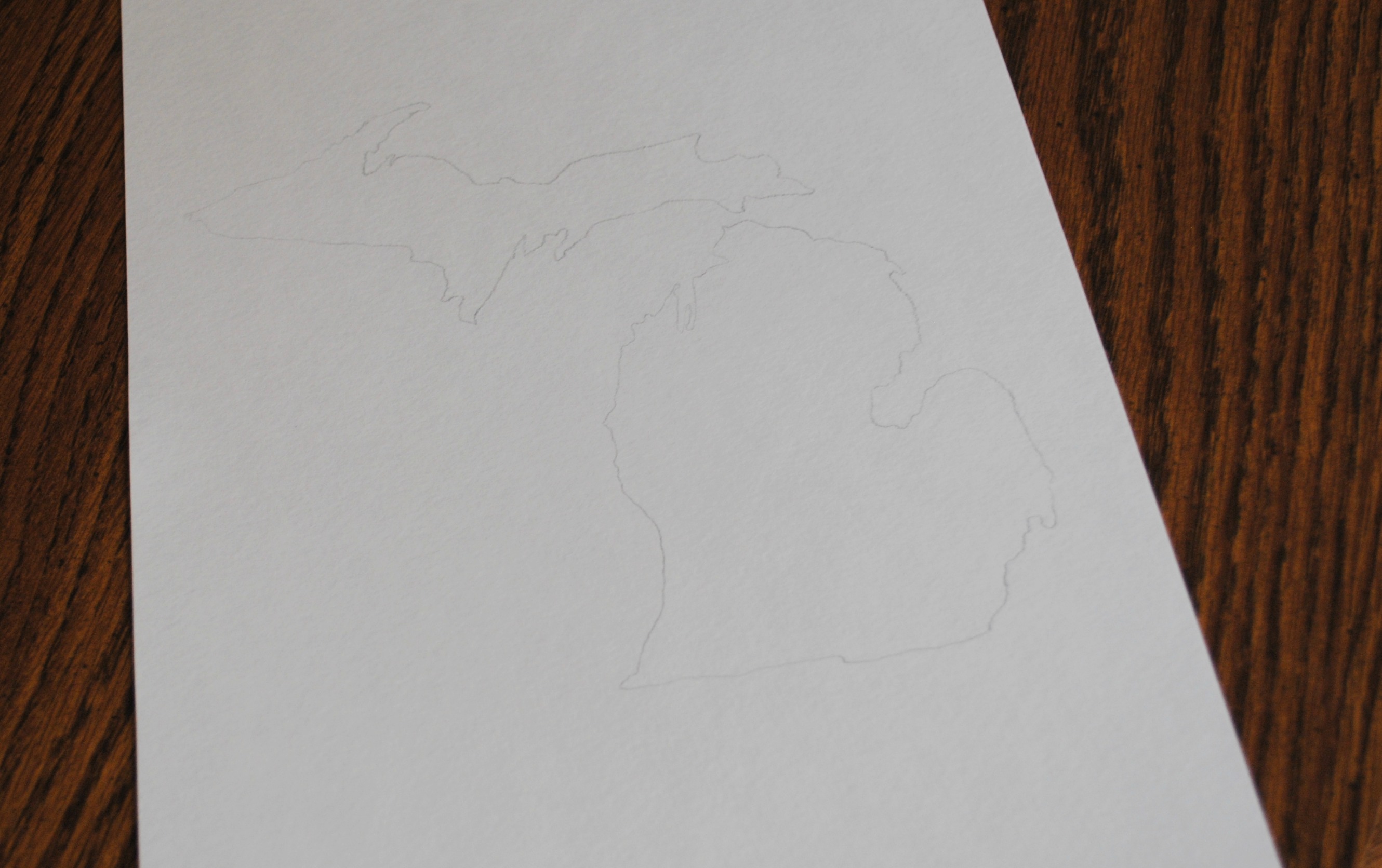 DIY Watercolor State Art - Cypress and Wool