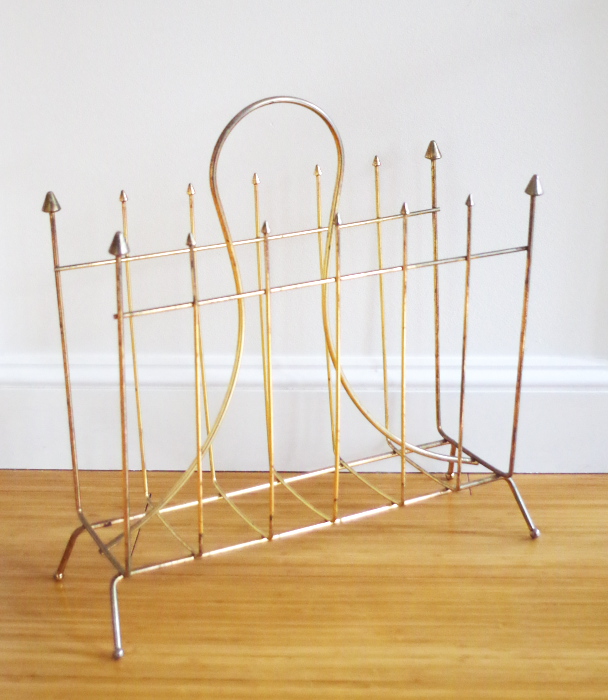 My New Magazine Rack – Restored with Rub N’ Buff – Plaster & Disaster