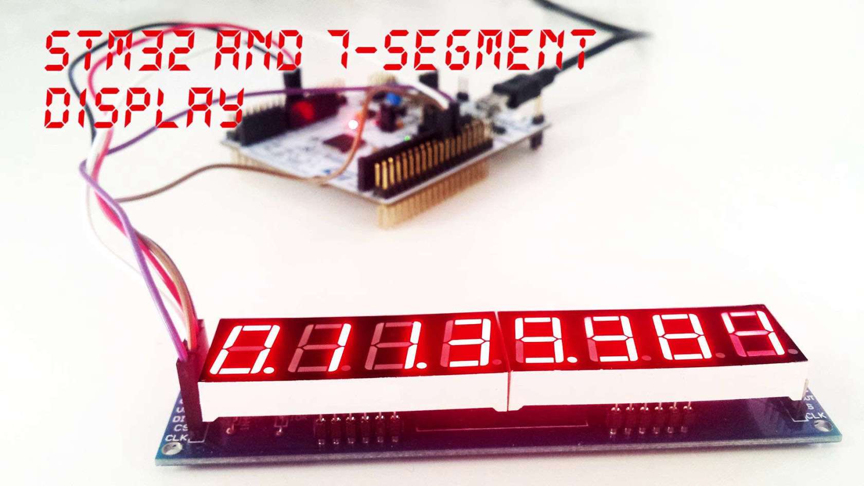 7-segment display and STM32 using ChibiOS