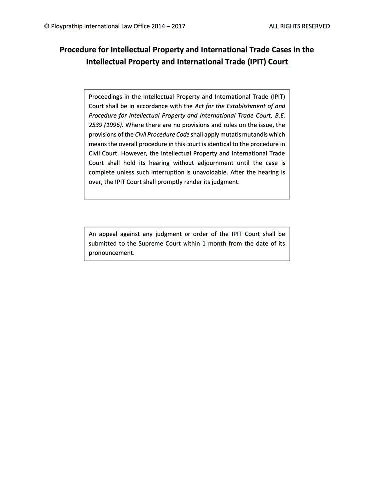 Intellectual Property and International Trade Cases – Ployprathip ...