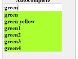 Autocomplete Using List Of Color Names As Source And Updating