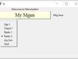 Python Tkinter Menubutton To Show Options Methods And Add Commands