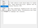 Tkinter Gui Text Editor Using Menu And Filedialog For File Operations