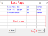 Paging Of Records By Using Sqlite Database In Tkinter Window