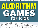 Introducing Technology To Kids With Printable Algorithm Games Polycode