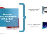 Remove Punctuation From String Java Simplifying Fixing Errors