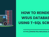 Quickly Reindex Wsus Database Using T Sql Script