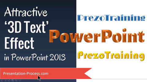 Create Attractive 3D Text Effect in PowerPoint - Presentation Process ...