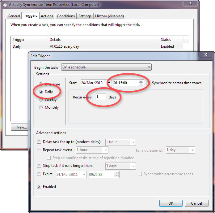 Make Windows synchronize time more often | Technical Knowledge Base