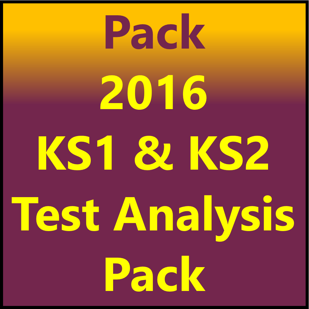 2016 KS1 and KS2 Test and Question Level Analysis Pack | Primary Tools