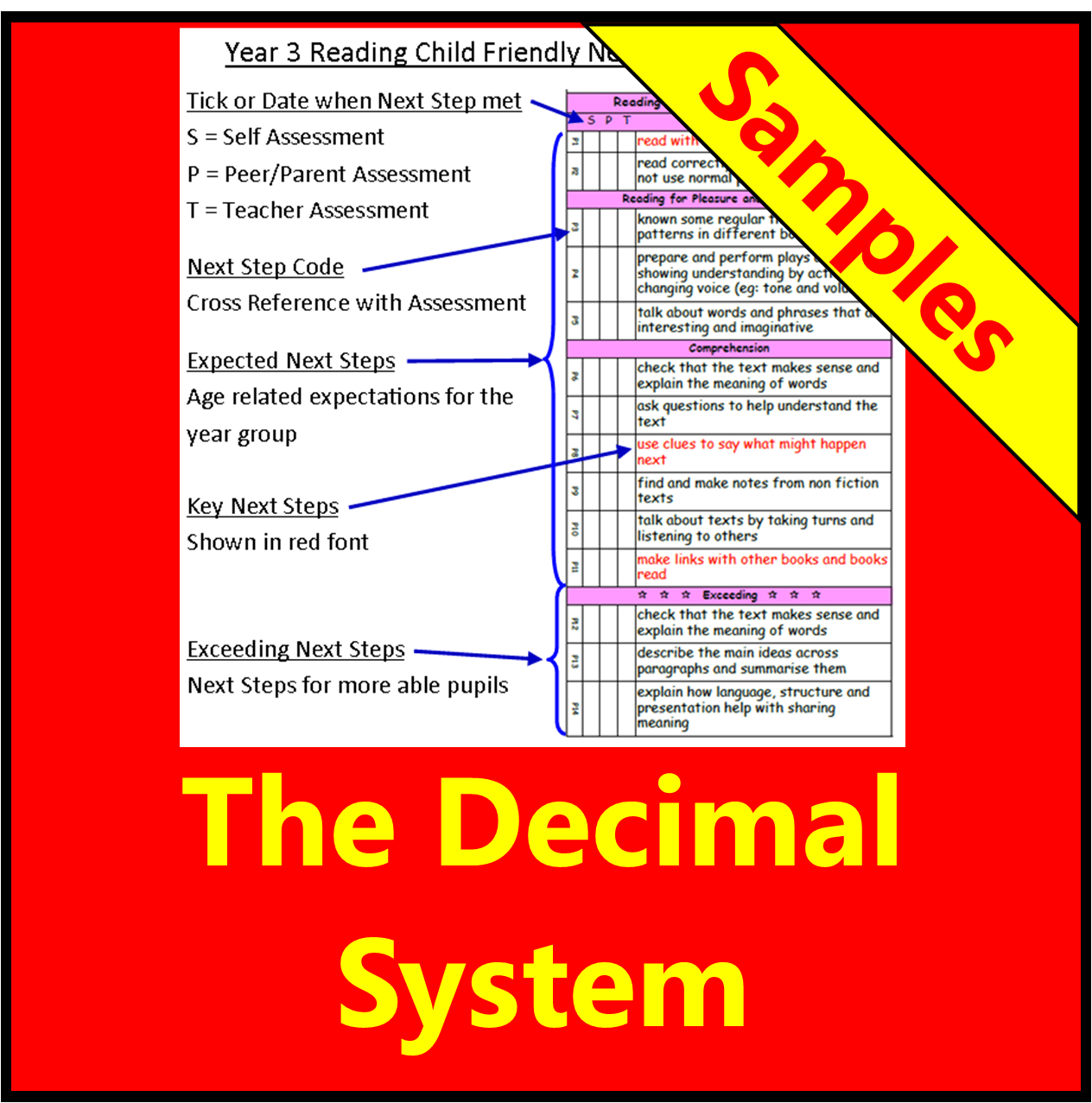 The Decimal System - Samples | Primary Tools