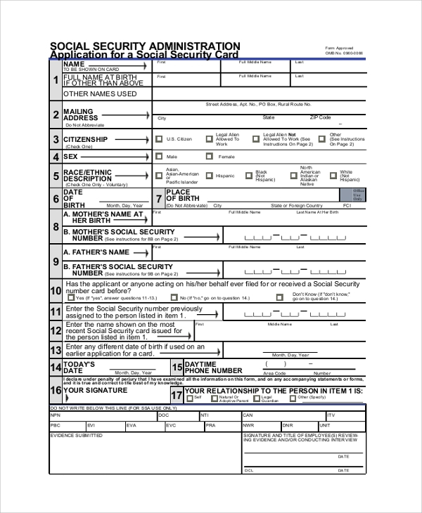 Social Insurance Application Form Pdf Printable Application social-insurance-application-form-pdf-printable-application