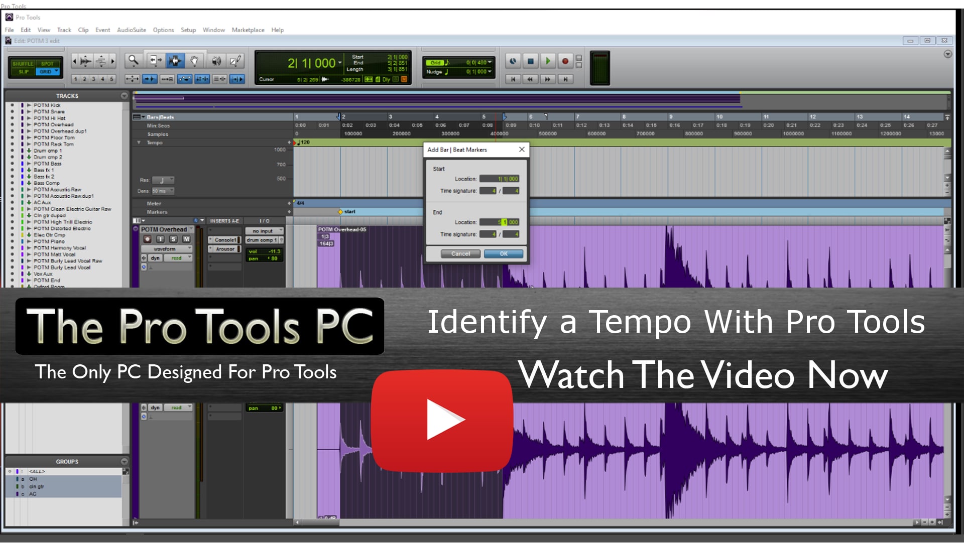 How to Identify a Tempo In Pro Tools - The Pro Tools PC