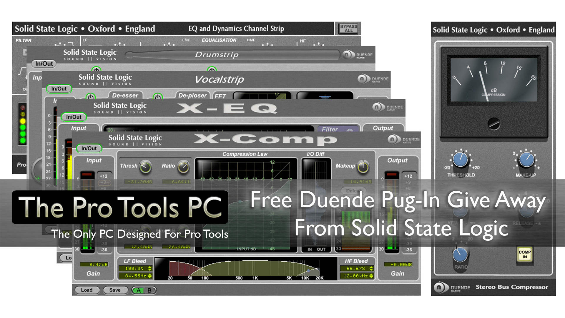 SSL Launch A Weekly Free Duende Plug-in Give Away - The Pro Tools PC