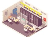 Data Center Design With Floor Plan Rack And Server Room Layout