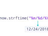 Python Strftime Datetime To String