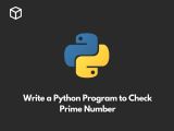 Write A Python Program To Check Prime Number Programming Cube