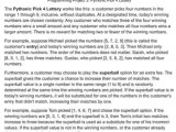 Program To Create Lottery Picking System In Python