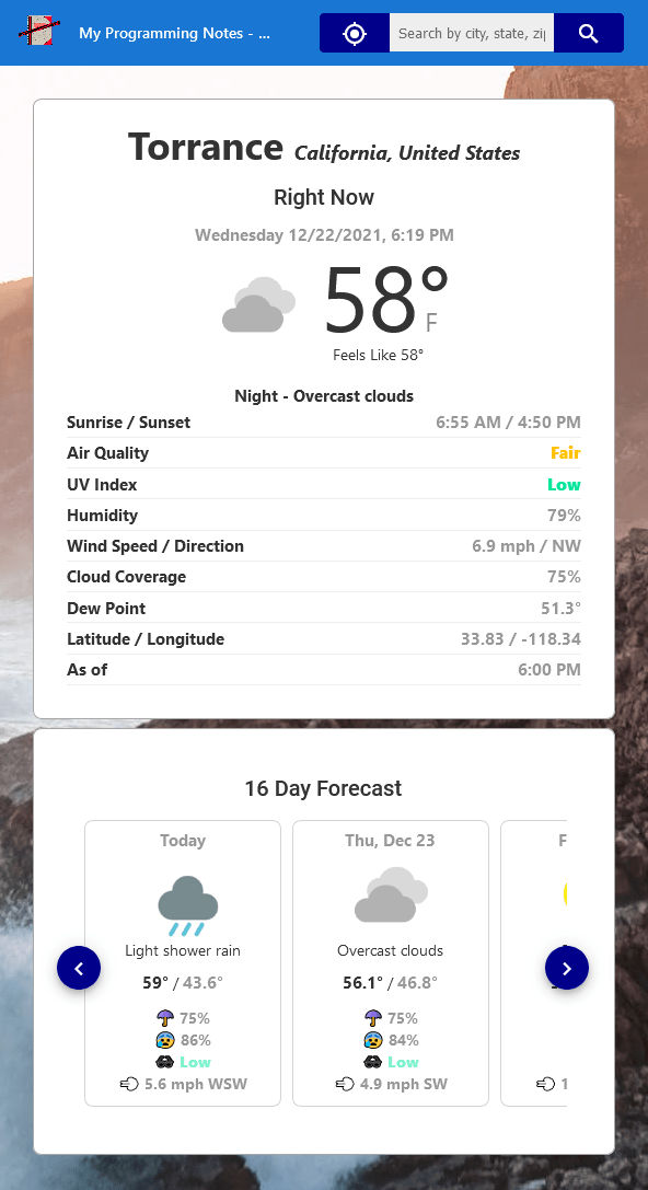 Angular How To Create A Simple Weather Forecast App Using Angular