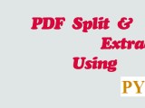 Python Pdf Split Extract Using Pypdf My Programming Notes