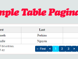 Javascript Css Html Tablepagination Js Simple Add Pagination To