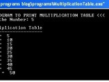 Program For Multiplication Table In C Infoupdate Org