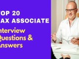 Top 20 Tax Associate Interview Questions Answers 2026