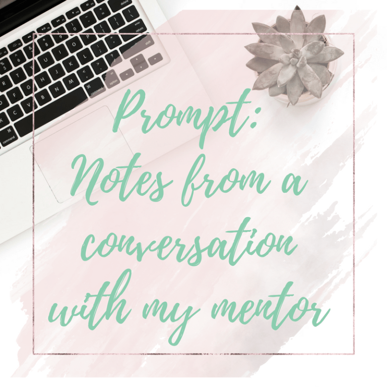 Prompt Notes From A Conversation With My Mentor Prompt Journal Prompt Notes From A Conversation With My Mentor Prompt Journal