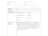 Software Problem Report Downloadable Template