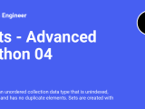 Sets Advanced Python 04 Python Engineer