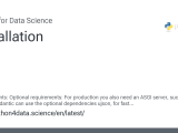 Installation Python For Data Science