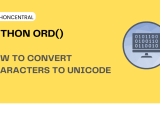 Python Ord How To Convert Character To Unicode Python Central