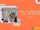 Python Shuffle List Shuffle A Deck Of Card Python Pool