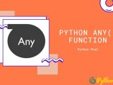 Python Any Explained Any Function In Python Python Pool