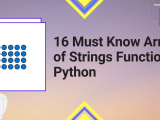 16 Must Know Array Of Strings Function In Python Python Pool