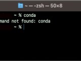 Solved Zsh Command Not Found Conda Python Pool