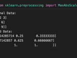 Scikit Learn S Preprocessing Maxabsscaler In Python With Examples
