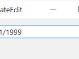 Pyqt Qdateedit