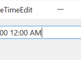Pyqt Qdatetimeedit