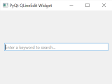 Pyqt Qlineedit