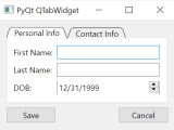 Pyqt Qtabwidget