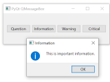 Pyqt Messagebox