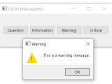 Pyqt Messagebox