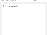 Pyqt Qtextedit