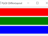 Pyqt Qvboxlayout