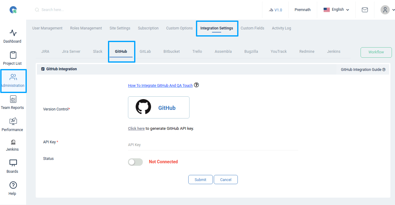 How To Integrate Github With Qa Touch